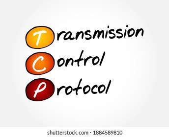 Tcp Transmission Control Protocol Acronym Technology Stock Vector Royalty Free