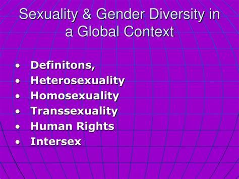 Ppt Sexuality And Gender Diversity In A Global Context Powerpoint