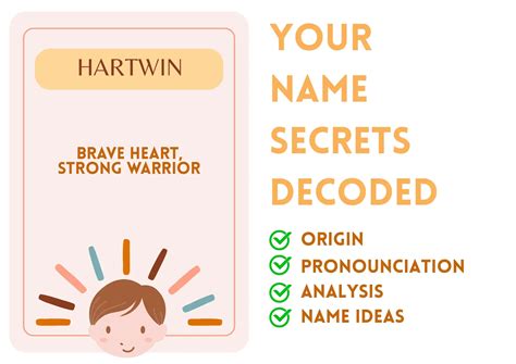 Hartwin Boy Name Meaning And Pronunciation