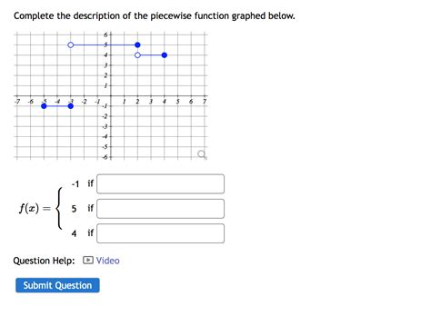 Solved Complete The Description Of The Piecewise Function
