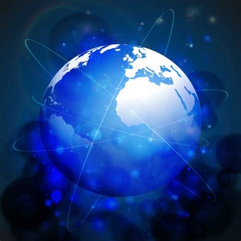 3d Globe Map With Global Social Network Royalty Free Vector