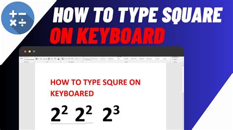 How To Type Square In Keyboard Laptoppc Windows And Mac Youtube