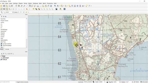 QGIS การสรางขอมลเวกเตอรประเภทเสน How to create line vector in QGIS