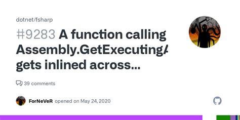 a function calling assembly getexecutingassembly gets inlined across