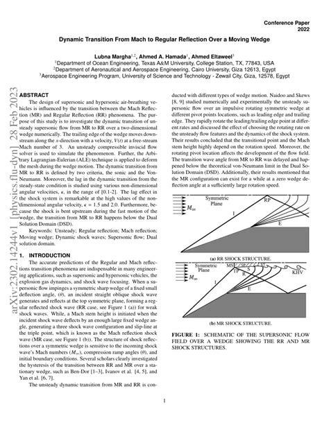 pdf dynamic transition from mach to regular reflection over a moving