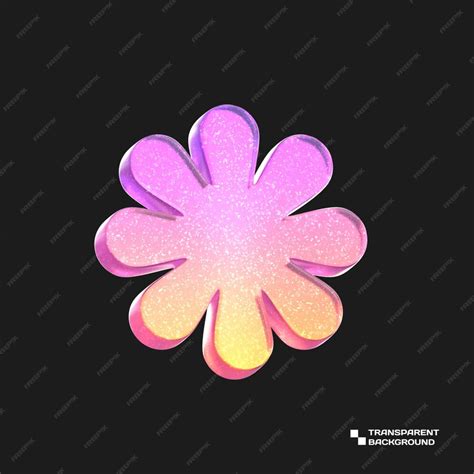 3d 렌더링 그라데이션 유리 추상 기하학적 개체 프리미엄 Ai 생성 Psd