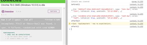 Angular Jasmine Testing Foreach And Getting Cannot Read Property