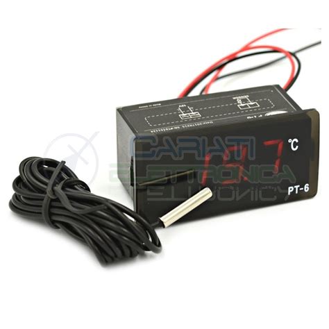 Display Thermometer V Digital With Led Red A C With Senso