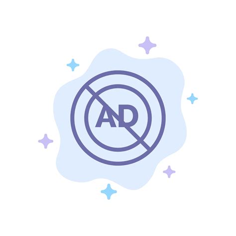 Ad Ad Block Advertisement Advertising Block Blue Icon On Abstract Cloud Background 17998734