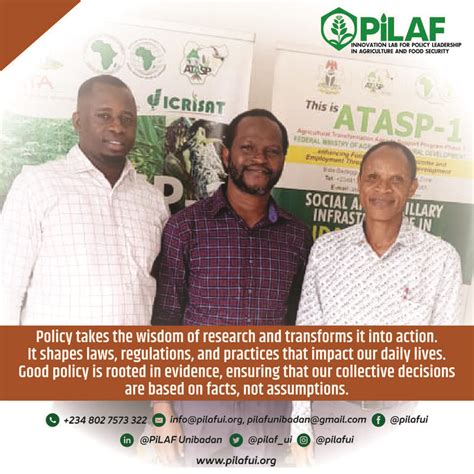Pilaf Unibadan On Linkedin Research Policy Agriculture