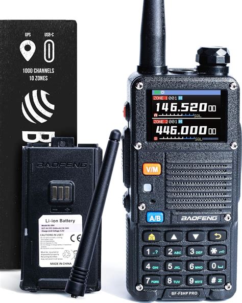 Amazon Com BAOFENG BF F HP PRO W Tri Band Two Way Radio UV R Th