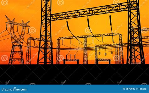 Transformer Structure And Working Principle For Electricity Outline Diagram Vector Illustration