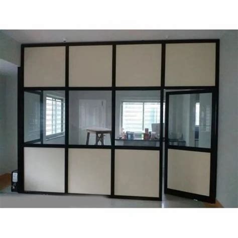 Aluminum Fixed Office Partition Size 2 5 X 1 5 Inch 63x38mm At