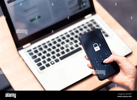 Phone Password Lock For Mobile Cyber Security Or Login Verification