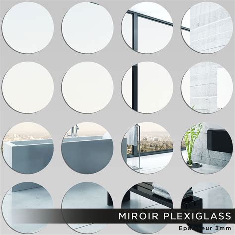 Kit Miroir Plexiglass Ronds 3617689970172 Kit 120x120 Cm Leroy Merlin