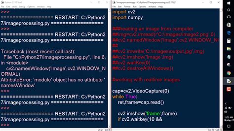 Lab Image Processing And Realtime Image Acquisition Using OpenCV