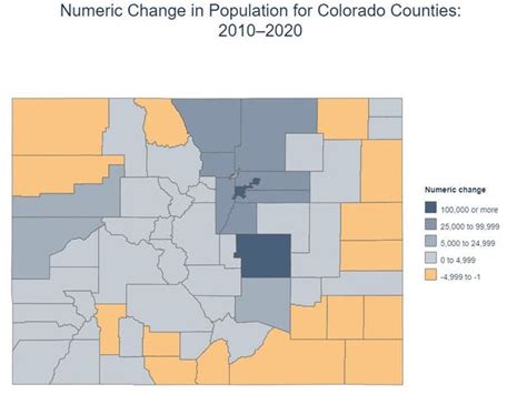 2020 Census Colorado Counties With Highest Population Growth Denver