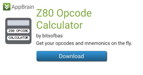 Z80 Opcode Calculator For Android Free App Download Z80 Opcode Calculator For Android Free App Download