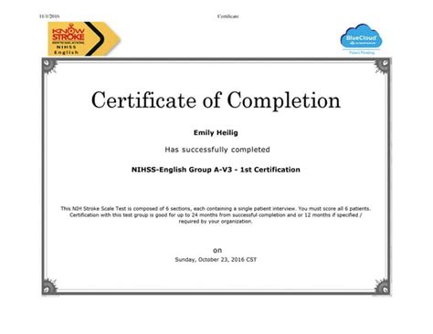 Stroke Certification A 2016 Pdf