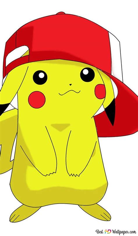 Pokemon Red Hat Pikachu Hd Wallpaper Download