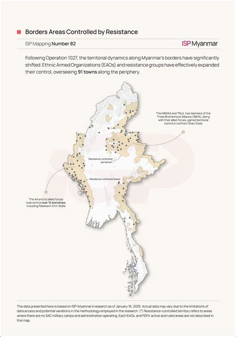 Borders Areas Controlled By Resistance Isp Myanmar