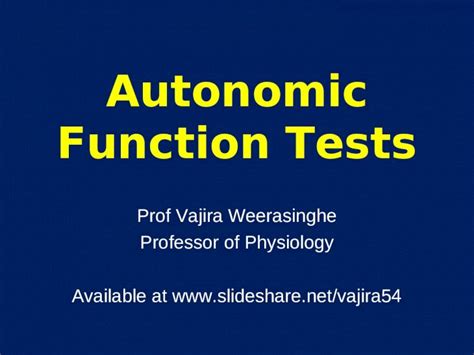 Ppt Autonomic Function Tests Dokumen Tips