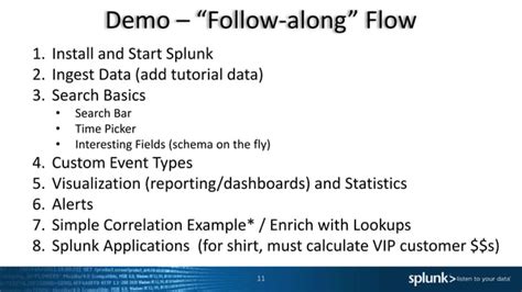 Getting Started With Splunk Hands On Pptx Operating Systems