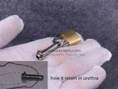 Titanium Tetherspout For Non Piercing Chastity