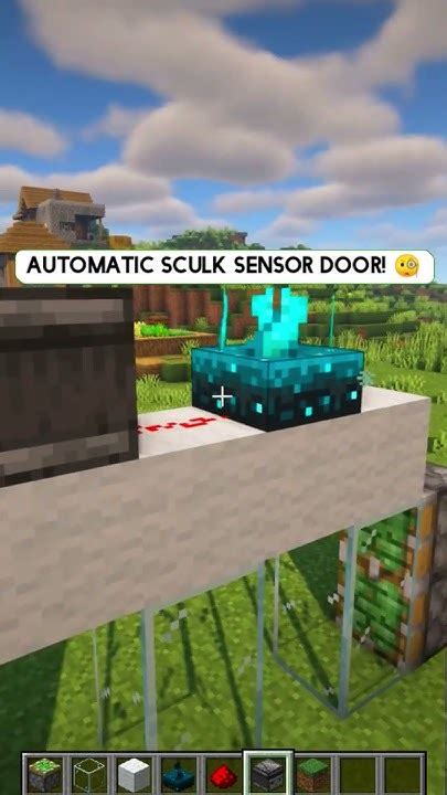 Automatic Sculk Sensor Door Shorts Youtube