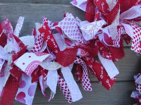 Valentine Garland Heart Fabric Garland