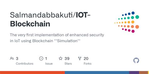 Github Salmandabbakutiiot Blockchain The Very First Implementation