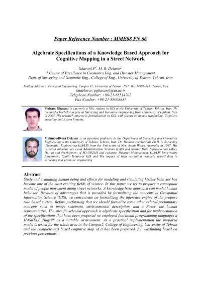 Algebraic Specifications Of A Knowledge Based Approach For