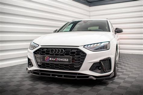 Maxton Design Frontlippe V1 Für Audi A4 S Line S4 B9 Facelift Hochg