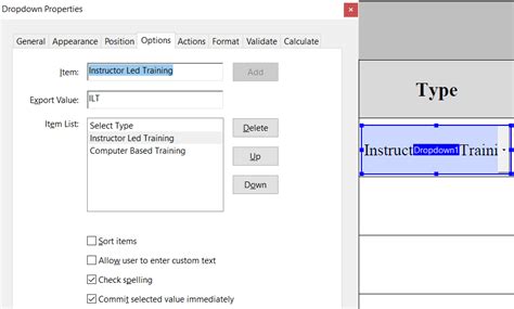 Solved Display Export Value Of Dropdown Instead Of Item Adobe Product Community 7936974