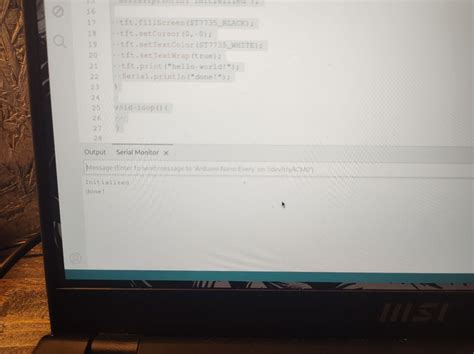 Trying To Connect St7735s Display To Arduino Nano Programming