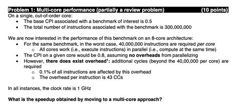 Solved Problem 1 Multi Core Performance Partially A Review