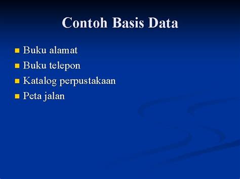 Konsep Dasar Basis Data Materi Pengertian Basis Data