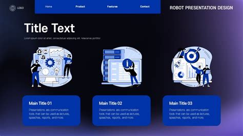 인공지능 Ppt 템플릿 로봇 공학