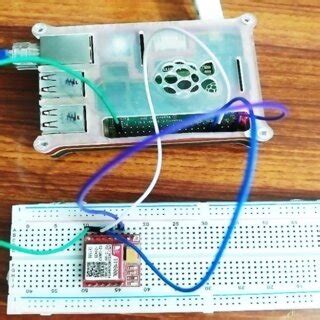 Gsm Module Connected With Raspberry Pi Download Scientific Diagram