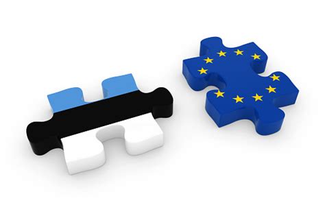 에스토니아와 유럽 퍼즐 조각 에스토니아어와 유럽 국기 퍼즐 0명에 대한 스톡 사진 및 기타 이미지 0명 3차원 형태 개념 Istock