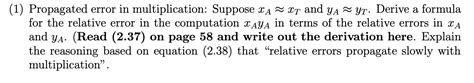 solved subject propagated and computational errors
