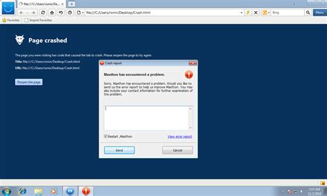 maxthon 3 0 18 1000 css denial of service windows dos exploit