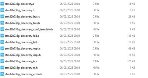 Solved Add Drivers Bsp For Stm32h735g Dk Stmicroelectronics Community