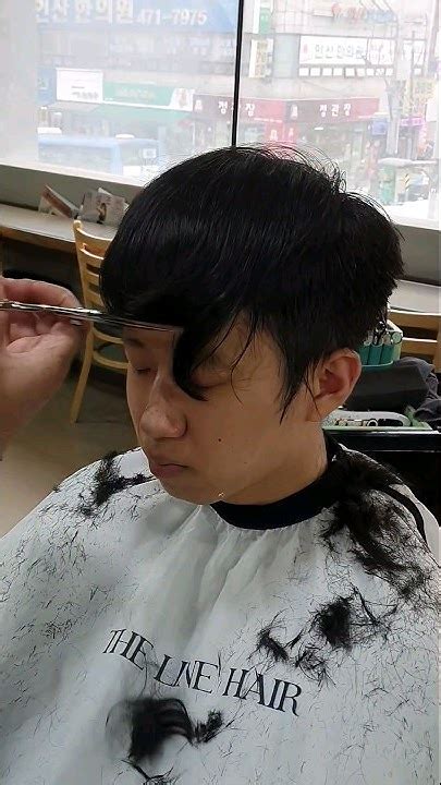 남자는 역시 머리빨😃😄 인천남자머리 드랍컷 아이비리그컷 더라인헤어 Youtube