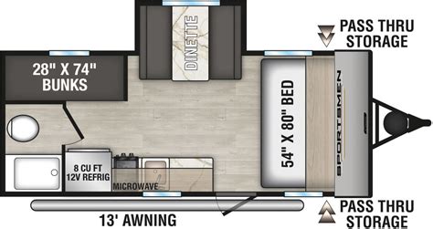 Sportsmen® Classic Travel Trailer Floorplans Kz Rv