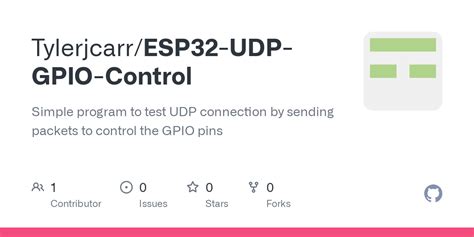 Github Tylerjcarresp32 Udp Gpio Control Simple Program To Test Udp