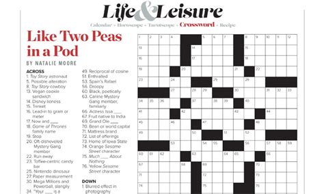 Crossword Puzzle Answer Key Spring 2023 Capital Region Living Magazine