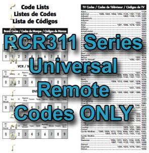 Download FREE RCA RCR311 Series Codes OnlyOM Operating Manual