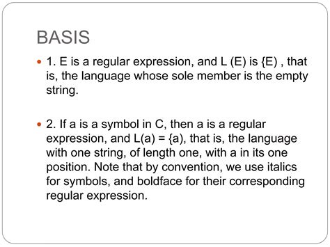 Regular Expression In Compiler Design Pptx Programming Languages