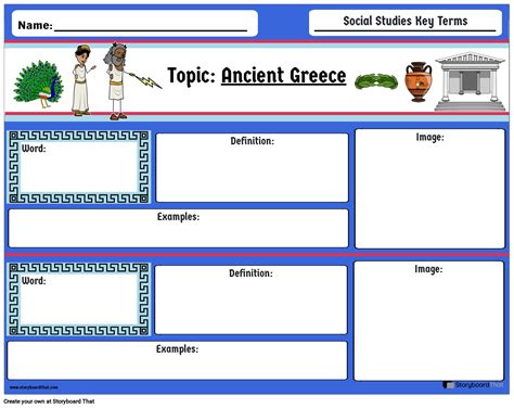 Ejemplo De Vocabulario De Estudios Sociales Storyboard